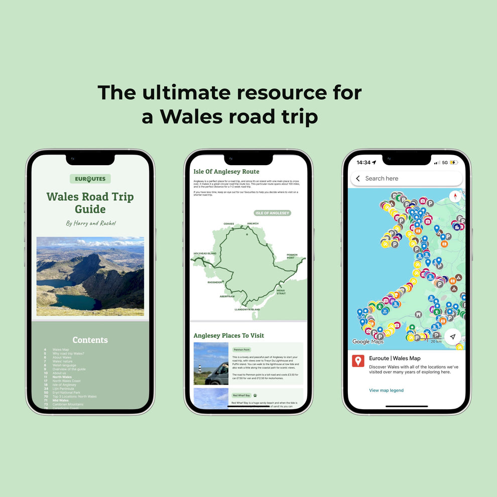 Wales Road Trip Map and Travel Guide – Euroutes